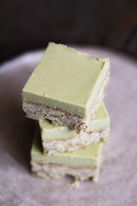 Matcha Shortbread Slices