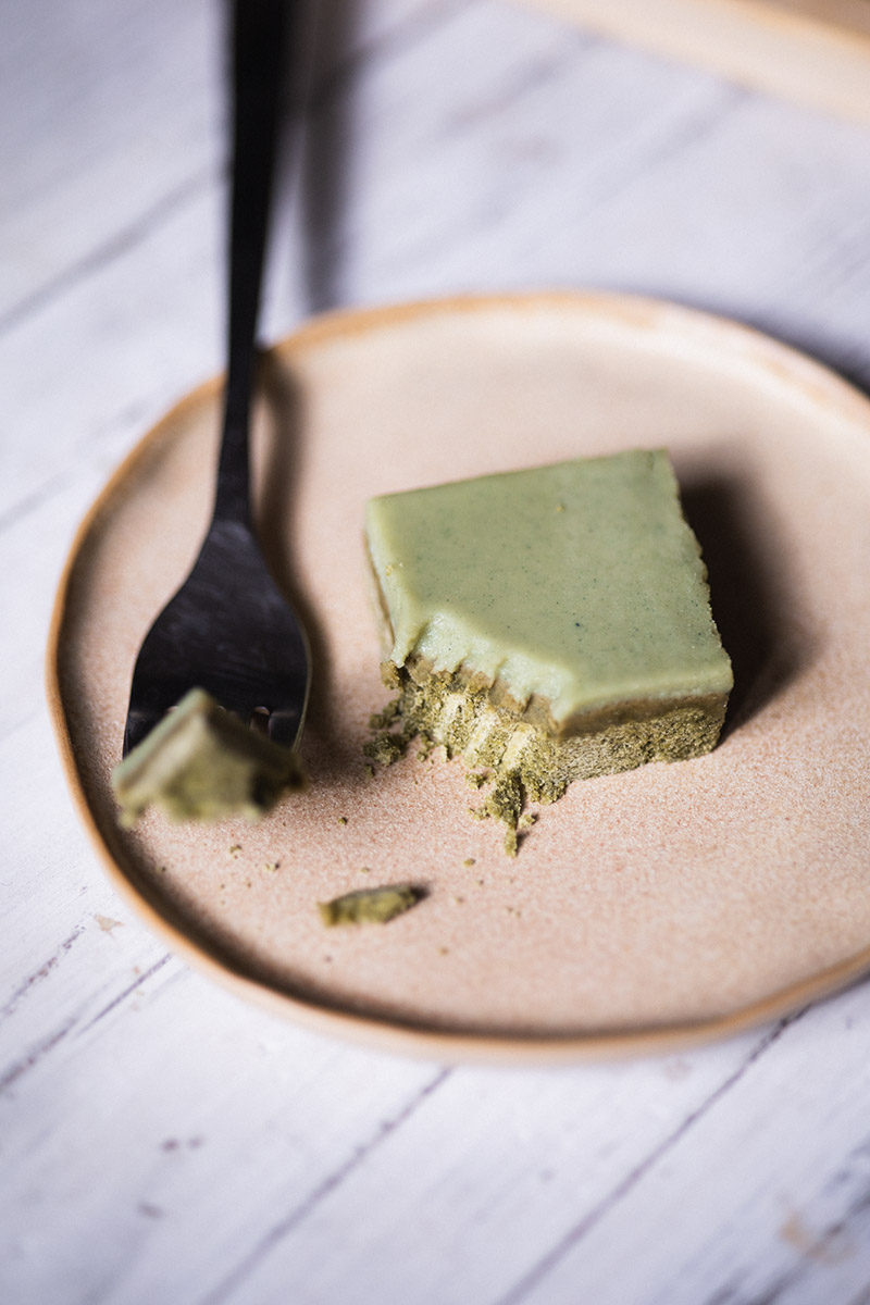 Matcha Shortbread Slices